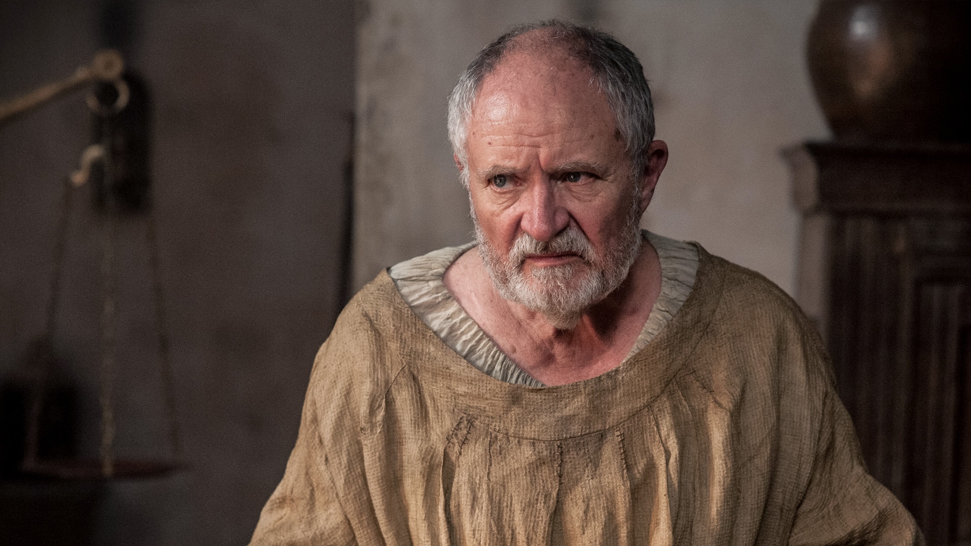 Archmaester Ebrose played by Jim Broadbent on Game of Thrones ...